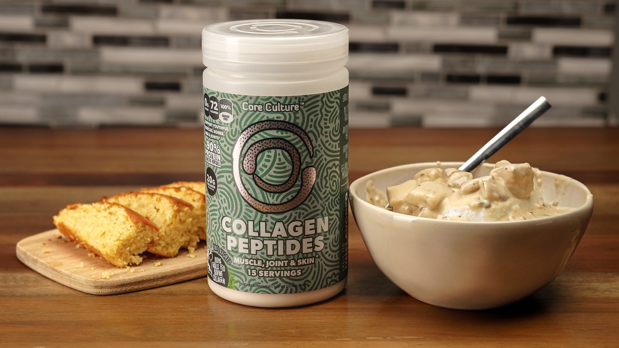 Soulful Collagen Cornbread and Potato Collagen Soup | Core Culture