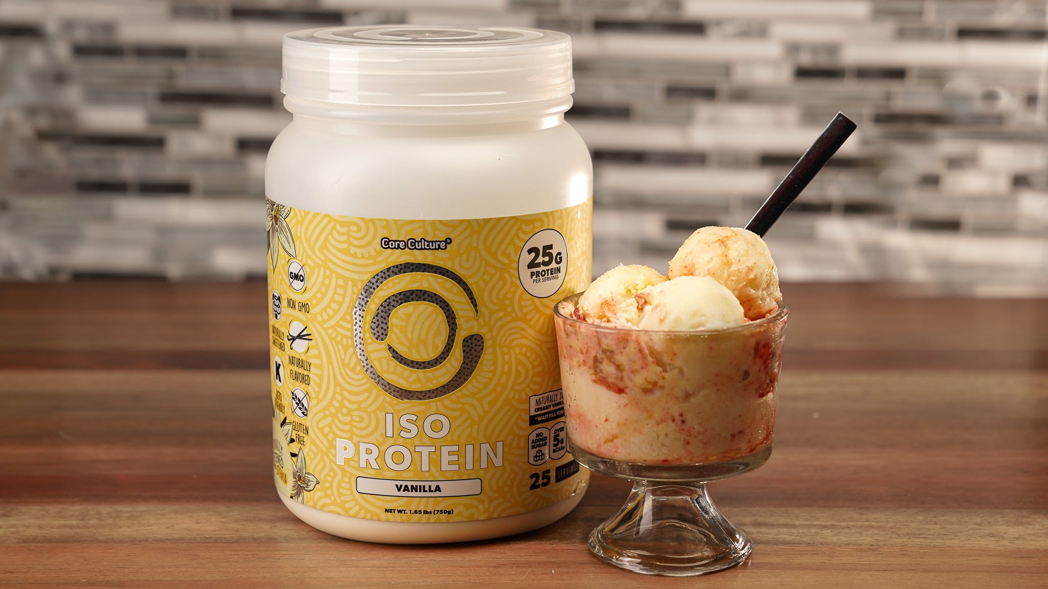 Strawberry Vanilla Protein Ice-cream – Core Culture Enterprises LLC