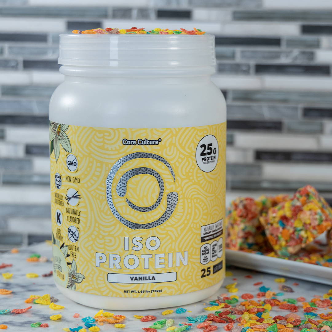 Fruity pebble protein rice crispy treats – Core Culture Enterprises LLC